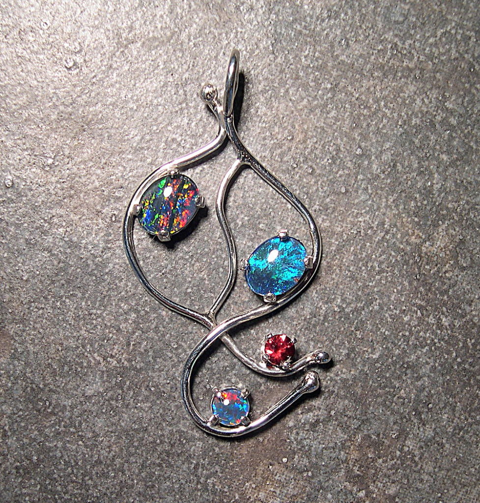 Multi-Stone Pendant - OpalSmith