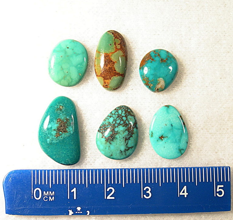 Arizona Turquoise cabochons under $1.50 per carat. - OpalSmith